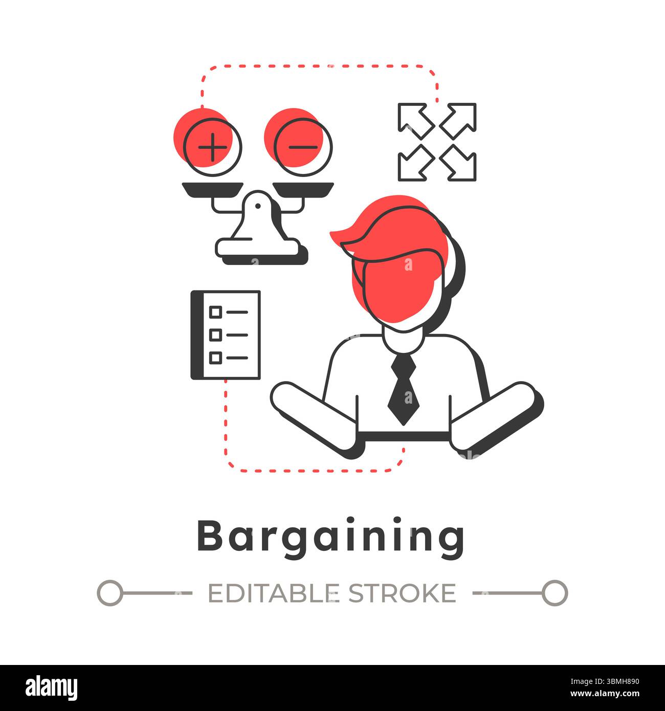Bargaining modern linear concept icon Stock Vector Image & Art - Alamy