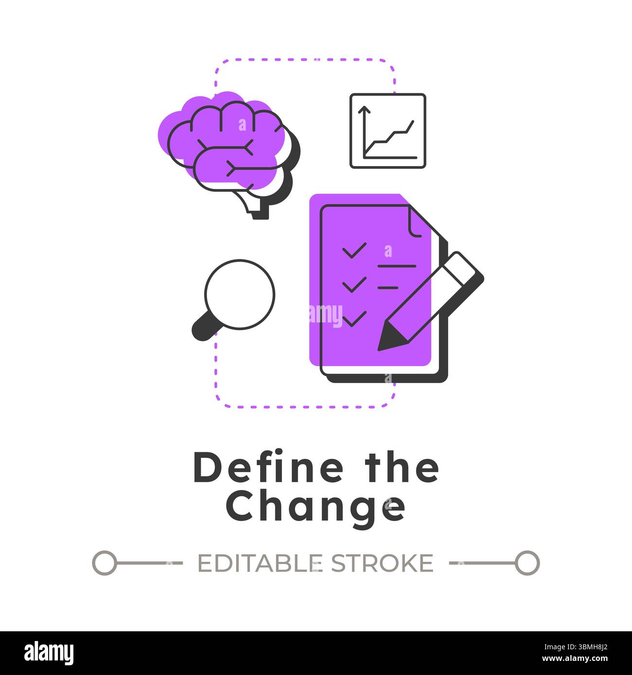 Define change modern linear concept icon Stock Vector Image & Art - Alamy