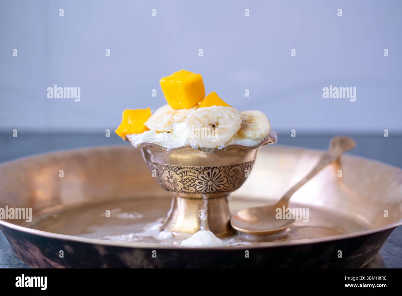 Yogurt & Rice Flakes with Mango, Banana – Dahi Chiura, National Paddy ...