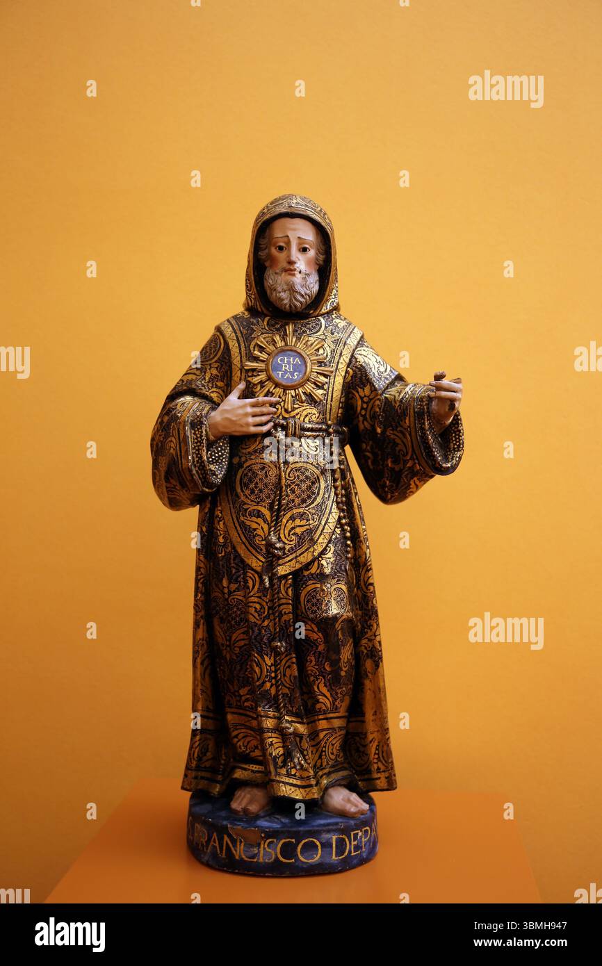 St. Francis of Paola (1416-1507). Roman Catholic friar. Founded the Order of Minims. Statue by ...