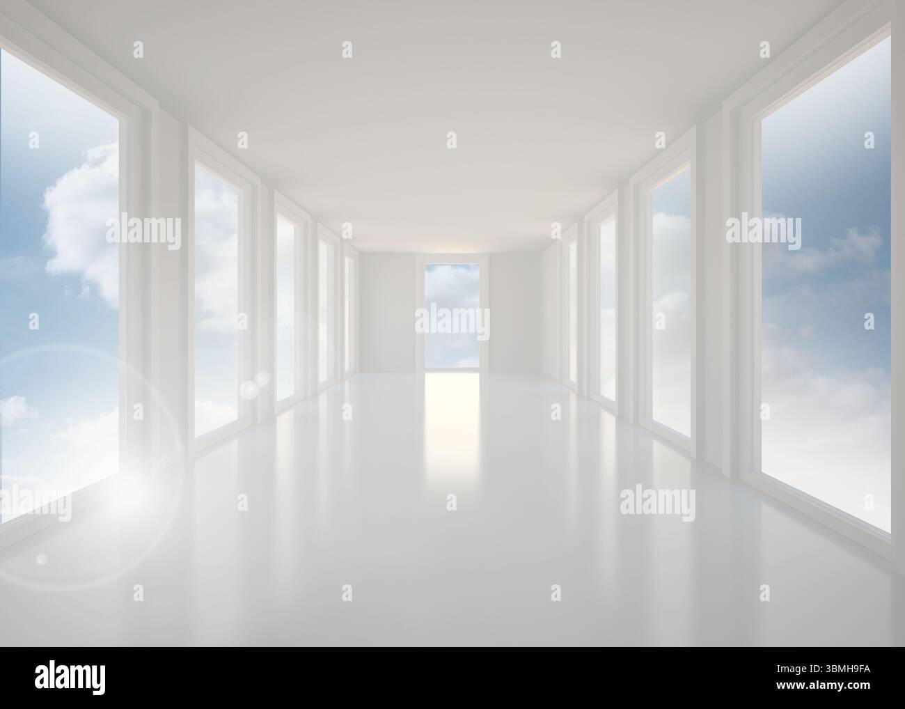 Modern architecture bright white walls hi-res stock photography and ...