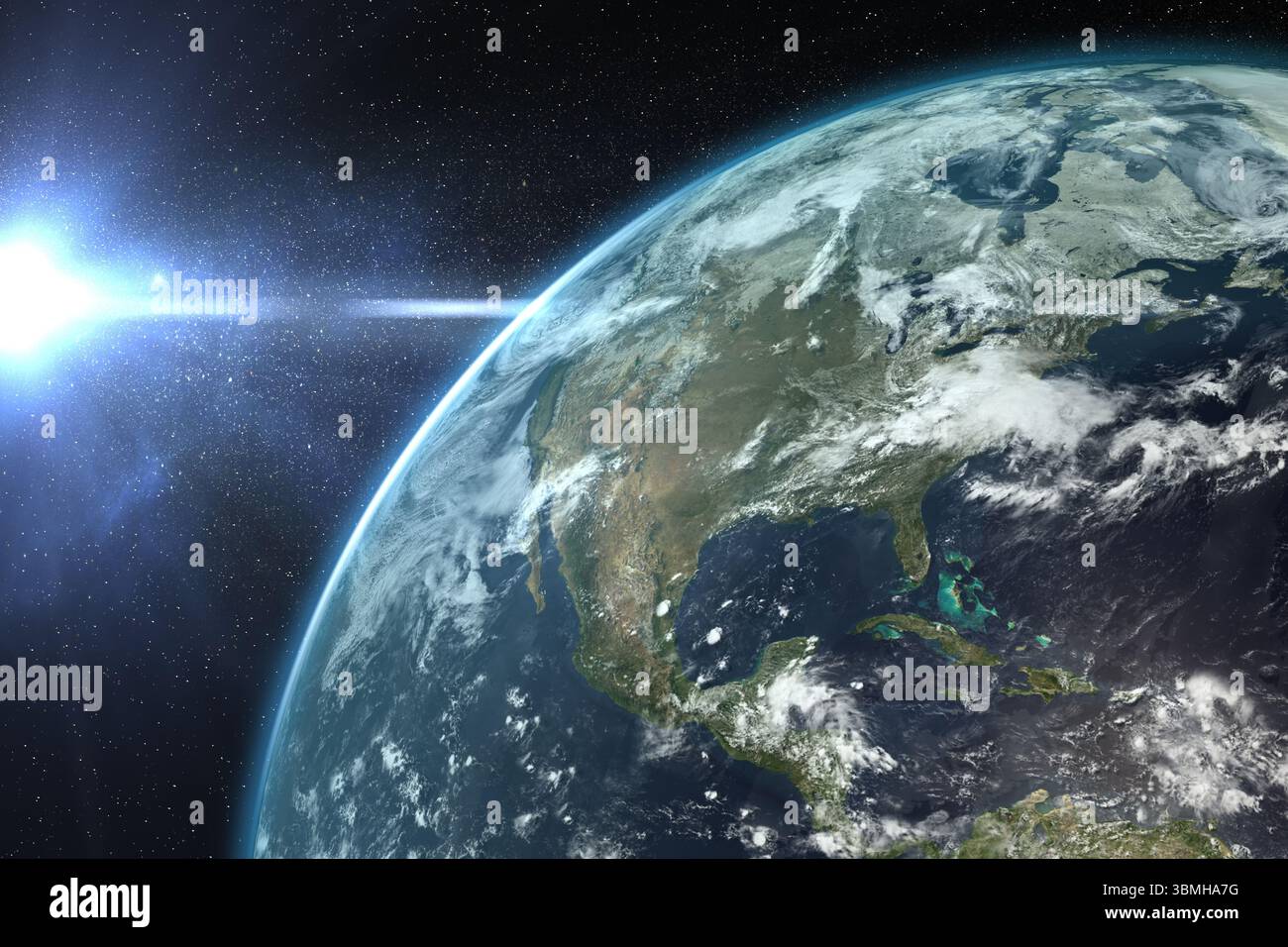 Aerial view research station hi-res stock photography and images - Alamy