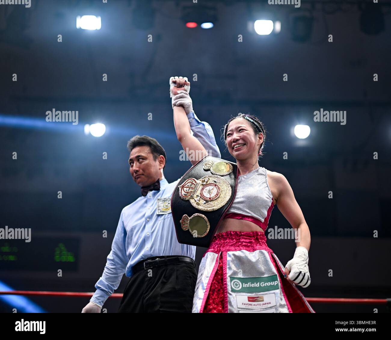 Champion Yuko Kuroki won the WBA Female Minimumweight title bout at Korakuen Hall in Tokyo ...