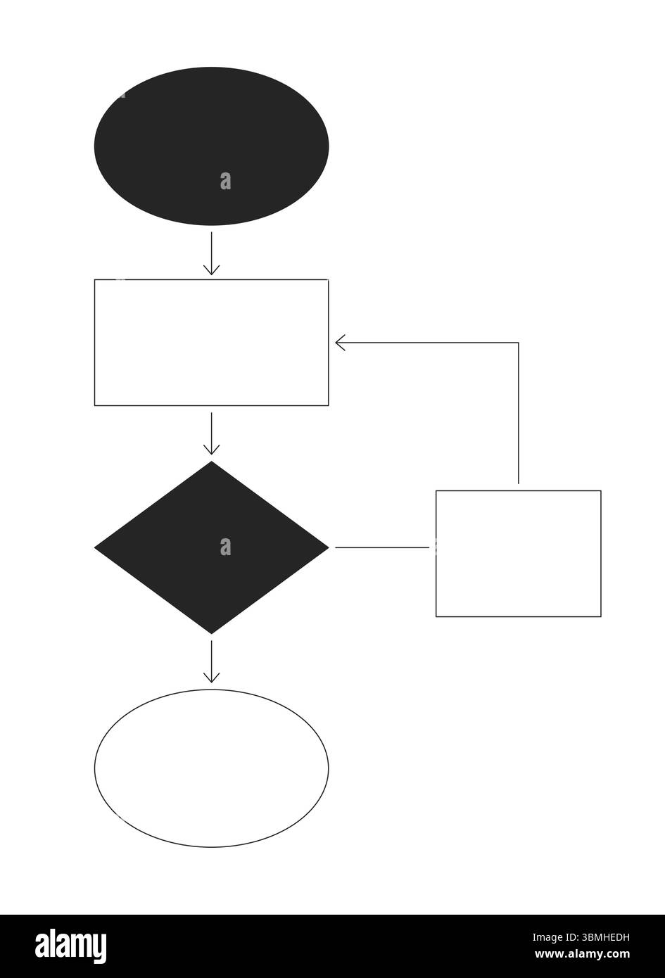 Flowchart diagram with arrows and geometric shapes 2D line object Stock Vector Image & Art - Alamy