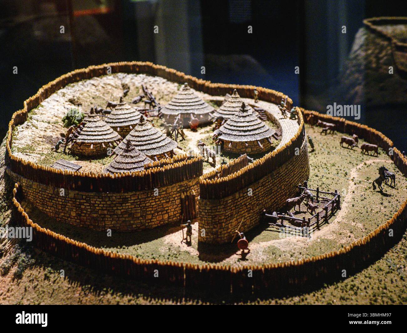 Model of an oppida, Arkeologi Museoa, museo aqueologico, Bilbao ...