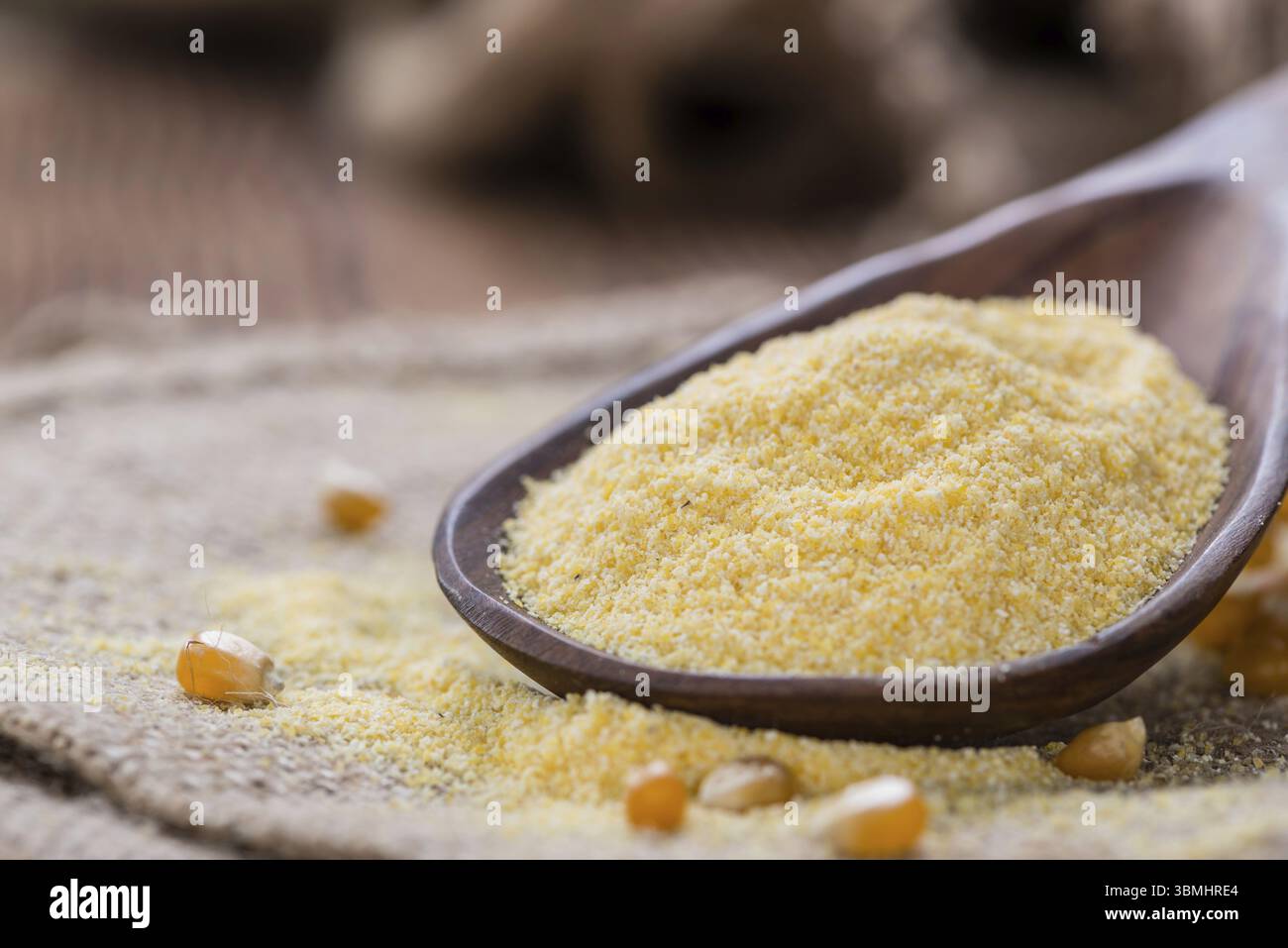 Portion fresh cornmeal close hi-res stock photography and images - Alamy