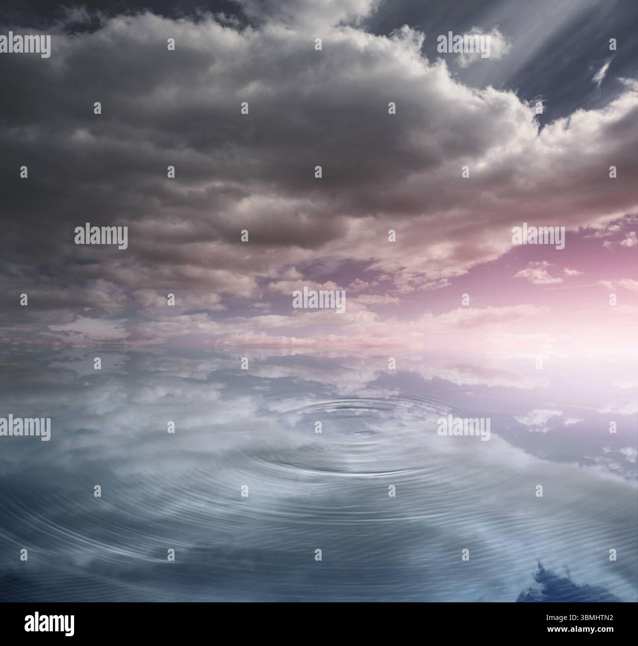 Sky pink cloud reflection clouds hi-res stock photography and images ...