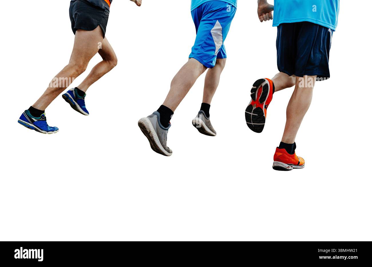 The feet of runners Cut Out Stock Images & Pictures - Alamy