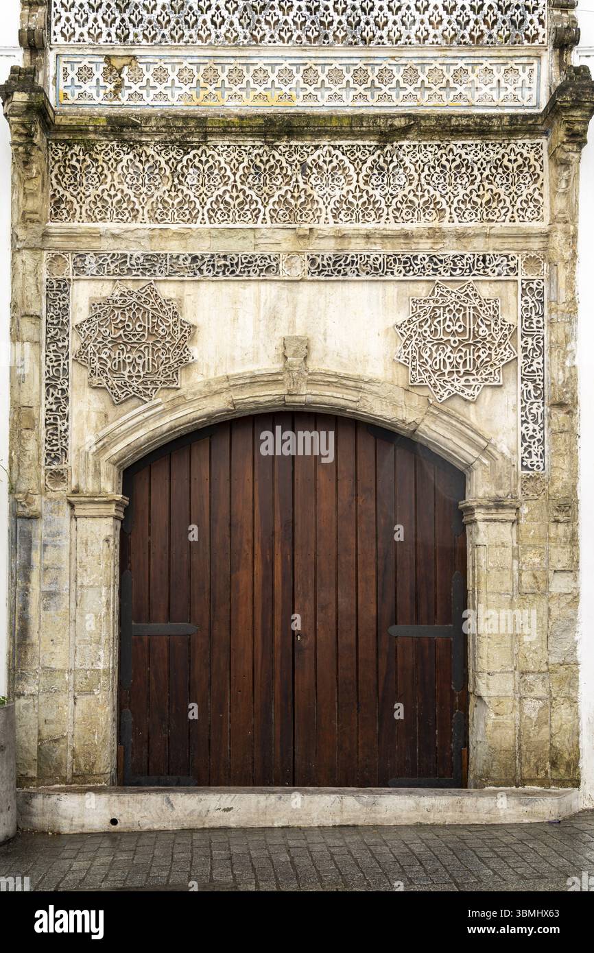 Entrance with Islamic reliefs to the Borj al-Hajoui fortification ...