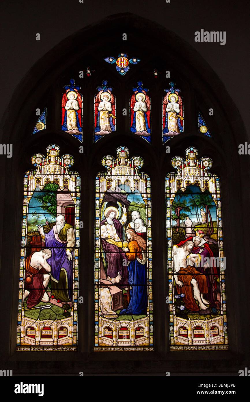 St Mary's Church Hadleigh Suffolk - The Edward Spooner Window Stock ...