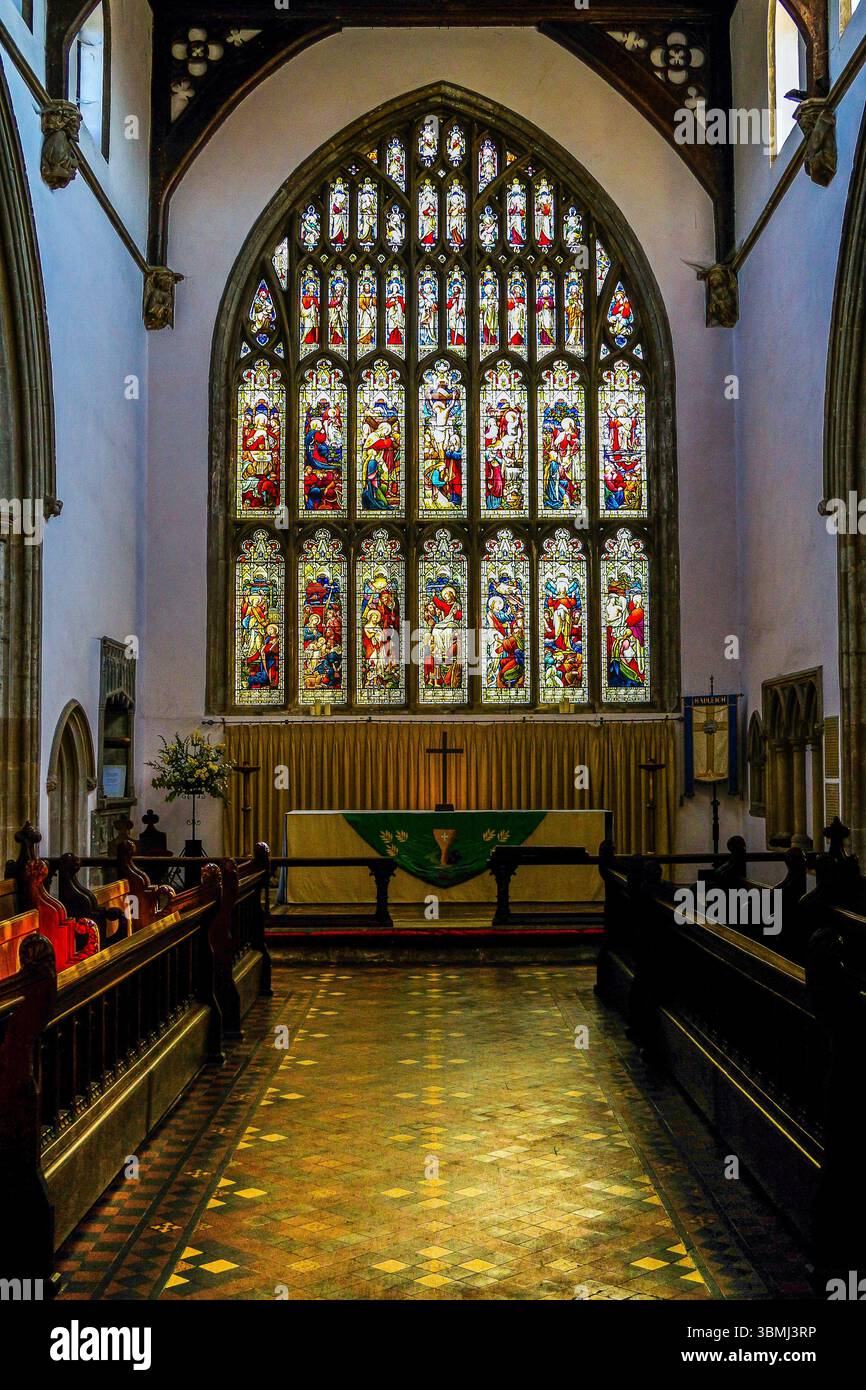 St Mary's Church Hadleigh Suffolk The Chancel Stock Photo - Alamy