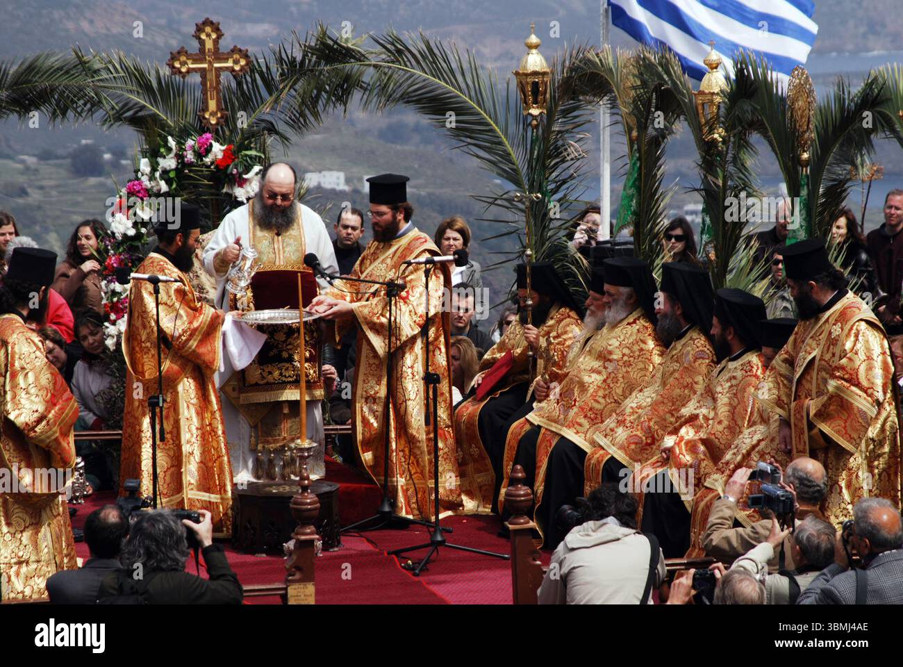 Greece Patmos island Patmos city easter 2007 (part 1 Stock Photo - Alamy