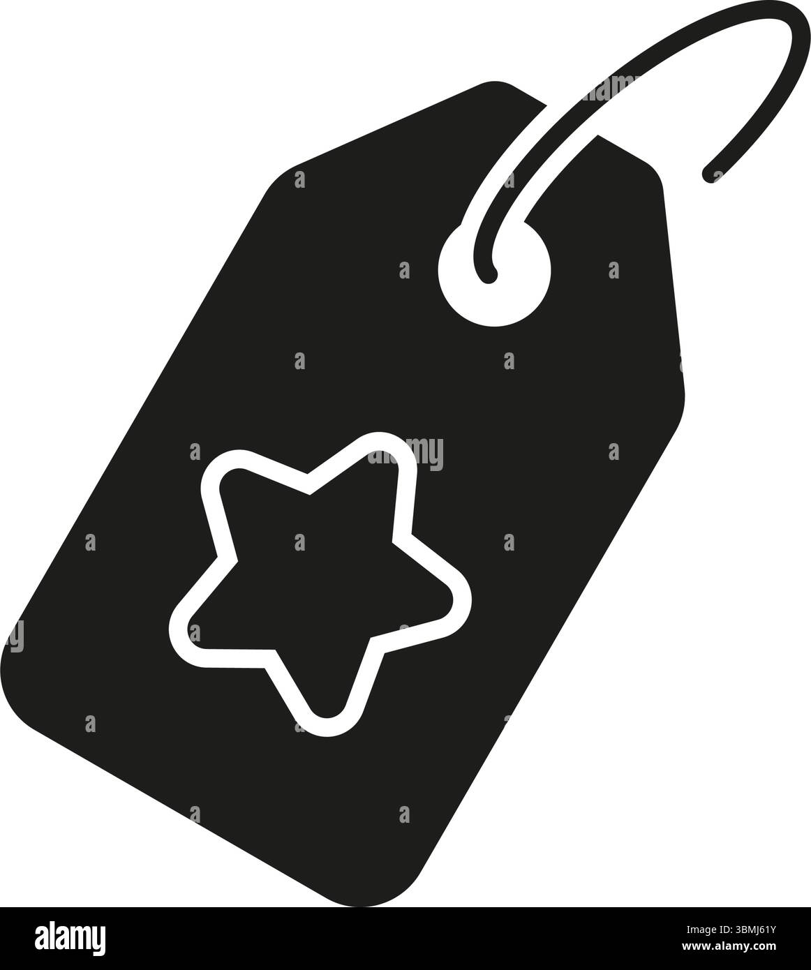 Price Tag With Star Symbol Solid Icon. Premium Product, Exclusive Offer ...