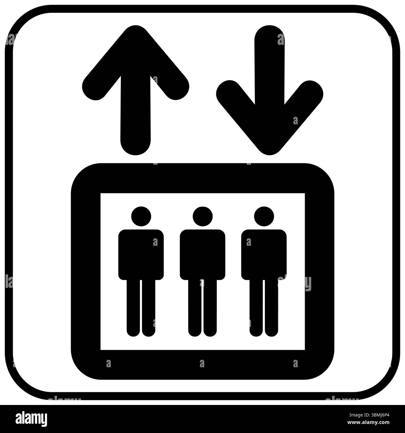 Elevator sign Cut Out Stock Images & Pictures - Alamy