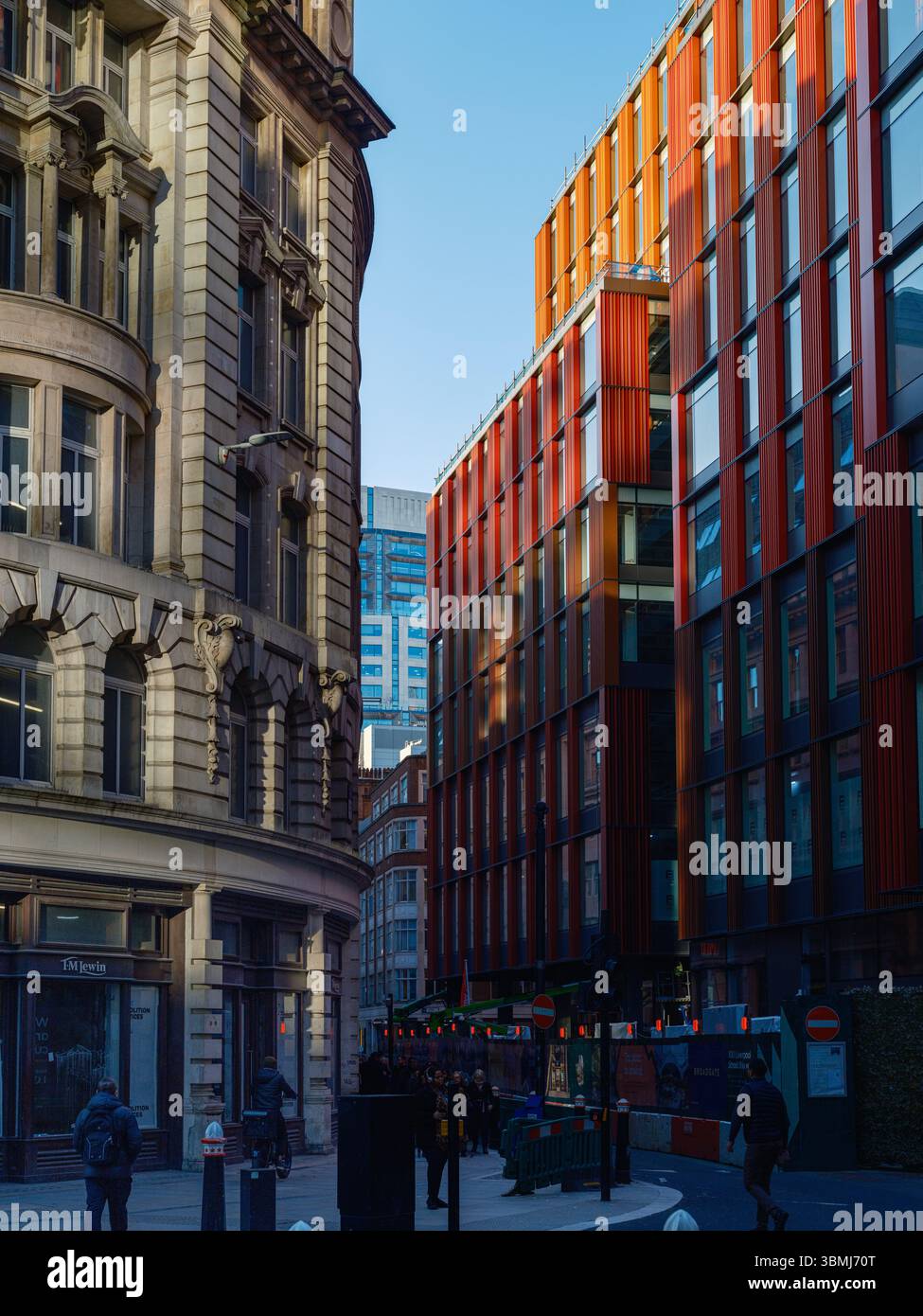 England, London, 30 Jun 2025. A narrow street in the City of London ...