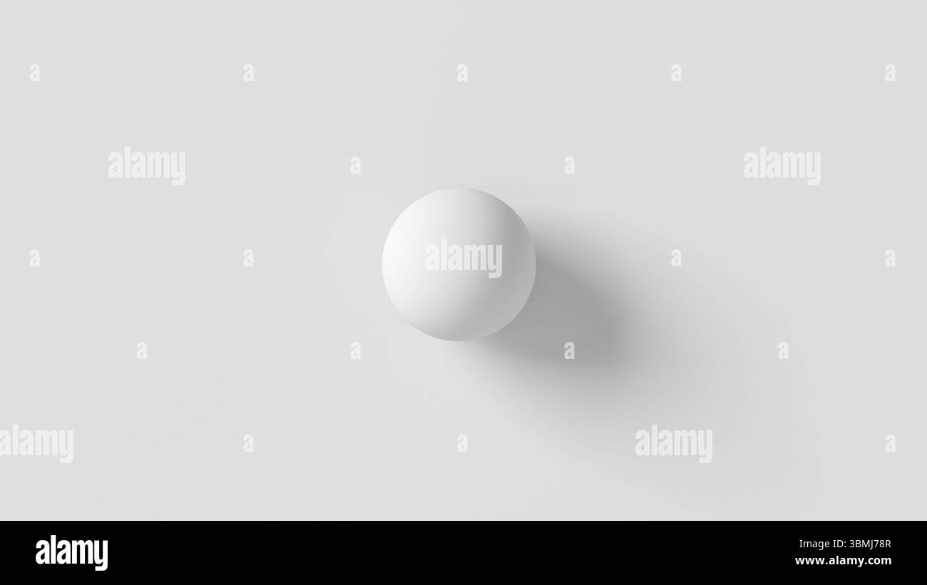 Sphere isolated on gray background. Blank. Top view. 3d illustration ...