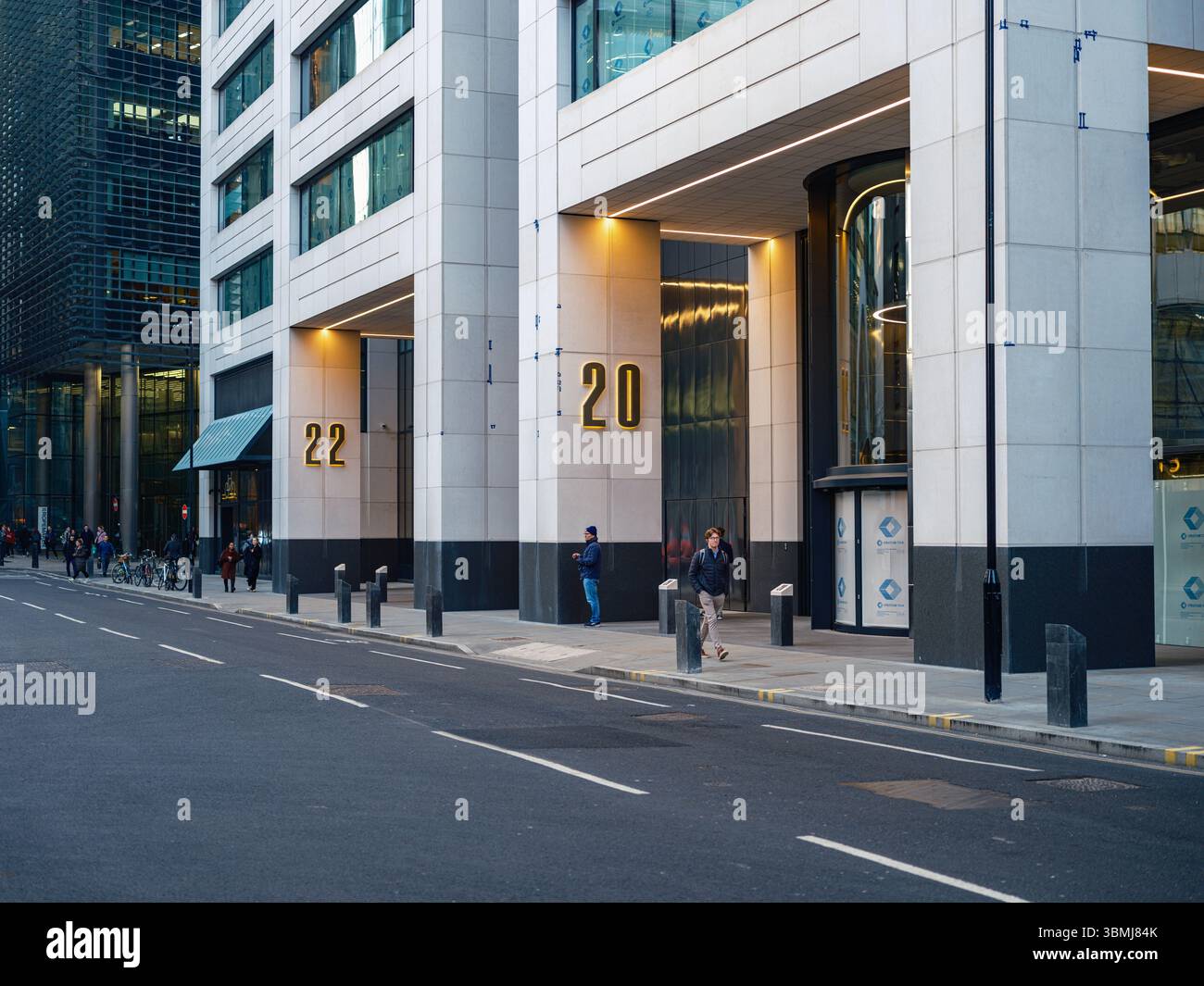 United Kingdom, London, 04 Jul 2025. Street view of modern office ...