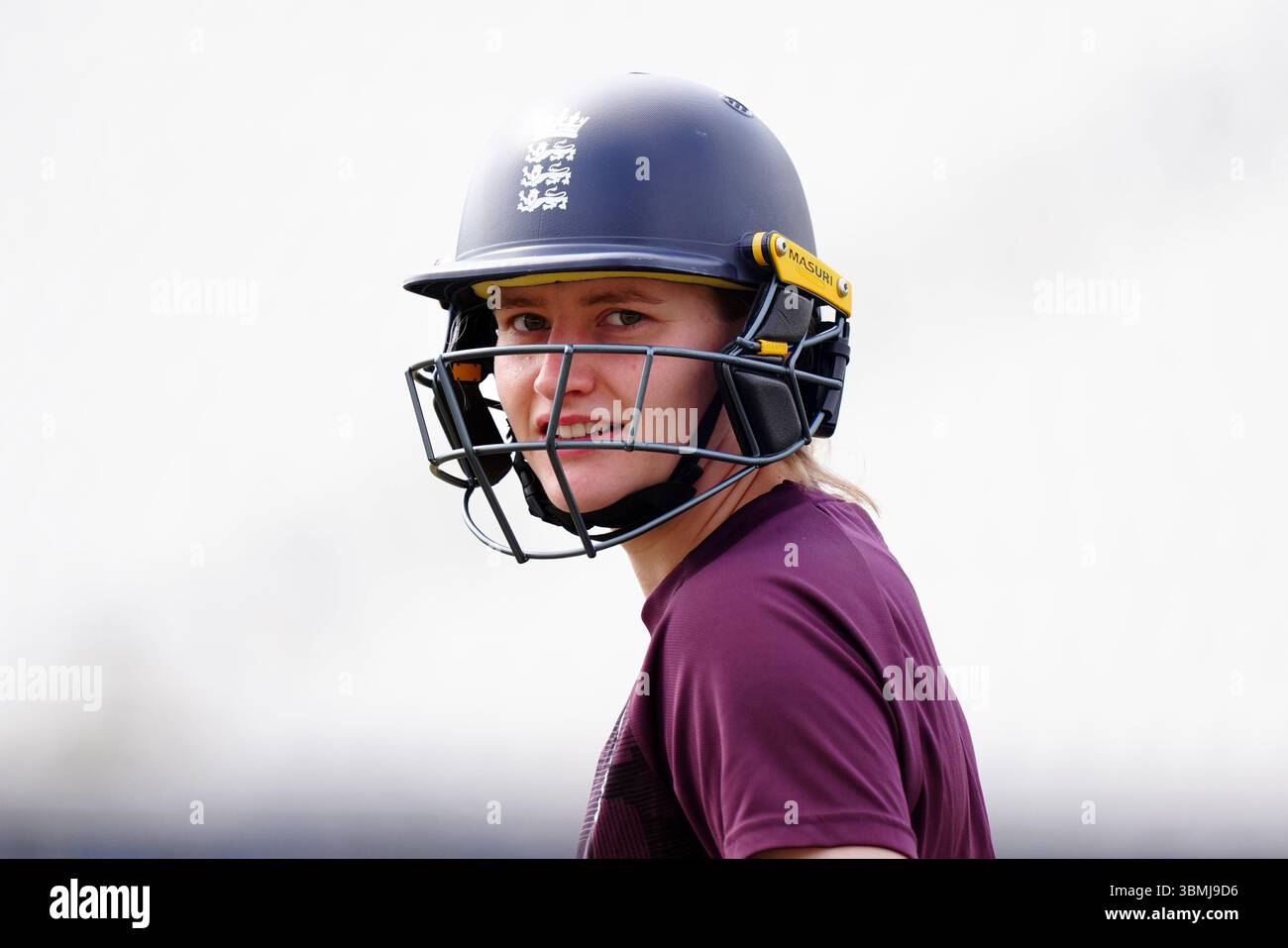 England's Charlie Dean during a nets session at Trent Bridge ...