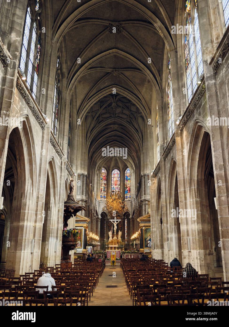 Interior church showing architectural hi-res stock photography and ...