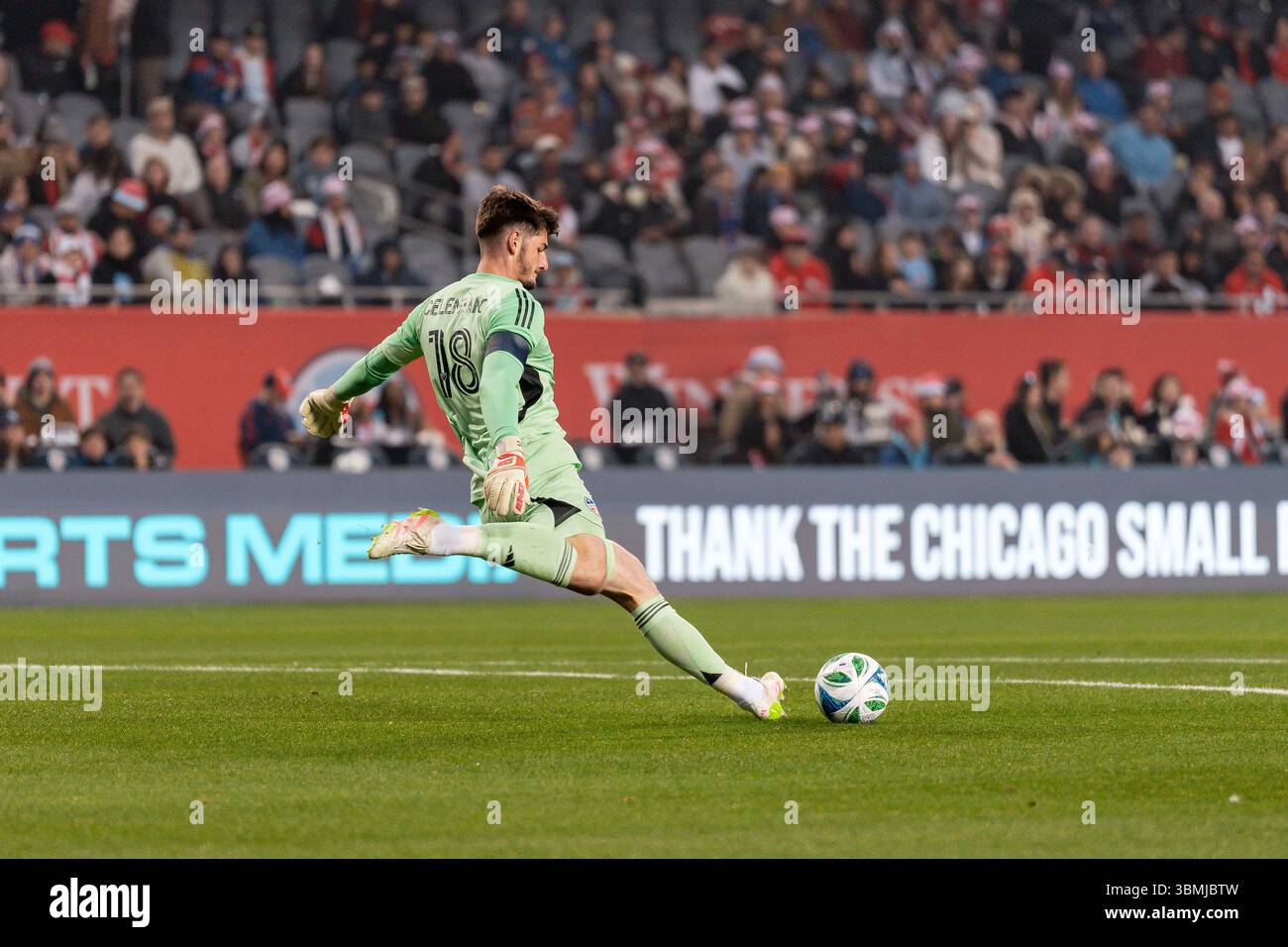 FC Cincinnati goalkeeper Roman Celentano (18) seen in action during the ...