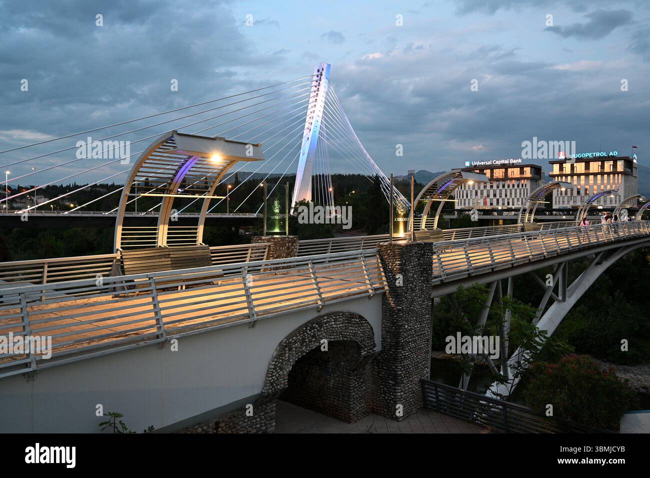 Podgorica, Montenegro - June 20, 2025: The Moscow and Millennium ...