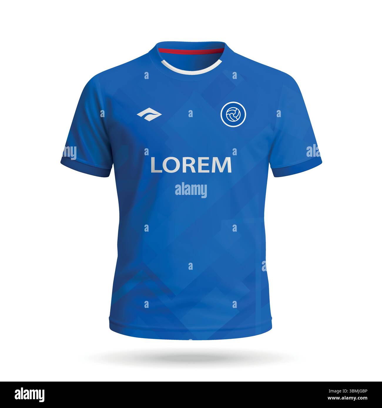 3d realistic soccer jersey in Chelsea style, football club shirt ...