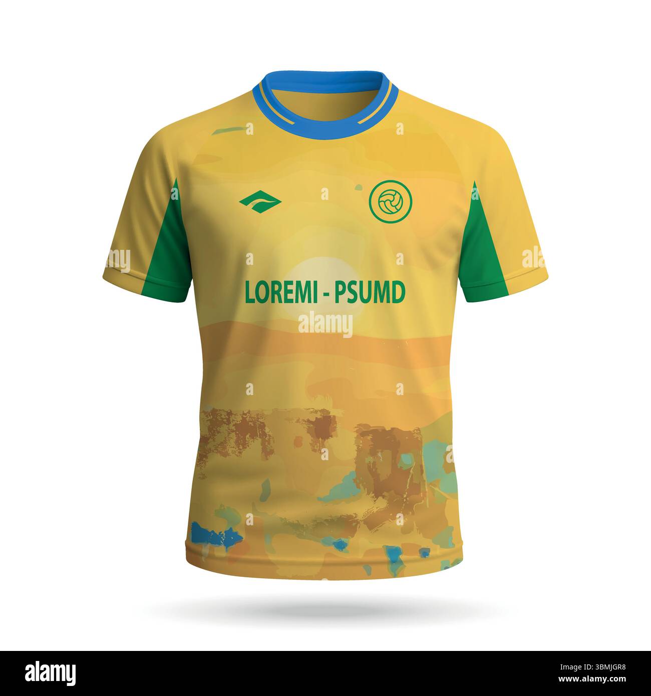 3d realistic soccer jersey in Mamelodi Sundowns style, football club ...