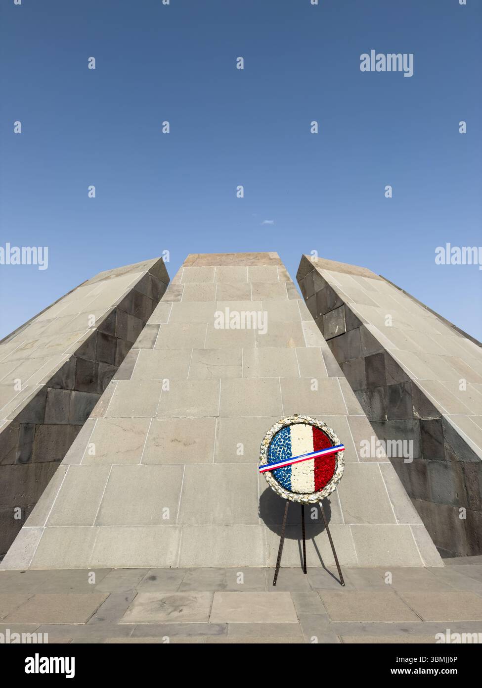 Yerevan, Armenia - 06.01.2025: Aerial view of Tsitsernakaberd Memorial ...
