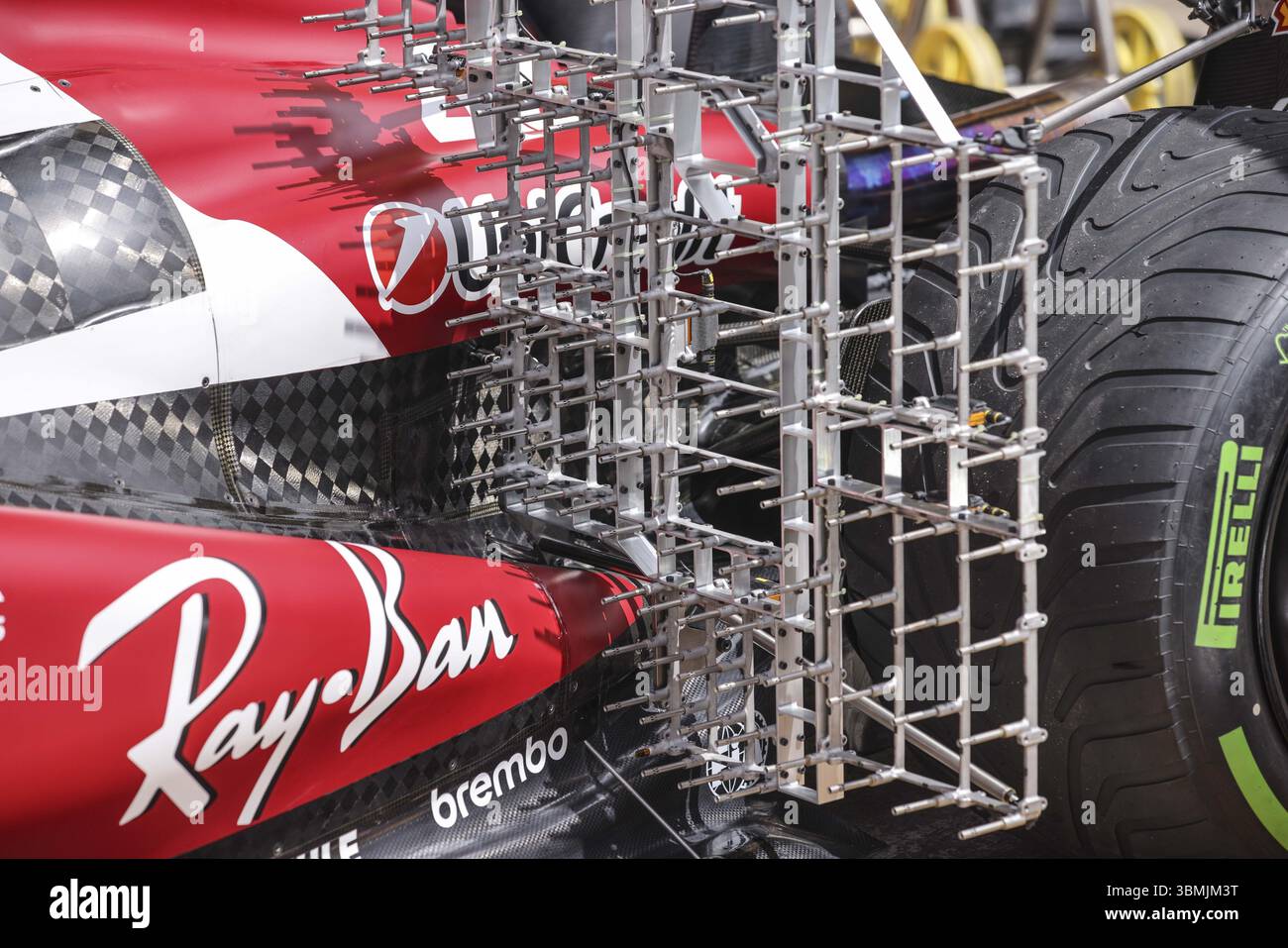 Scuderia Ferrari SF-25, mechanical detail aerodynamism, aerodynamic ...