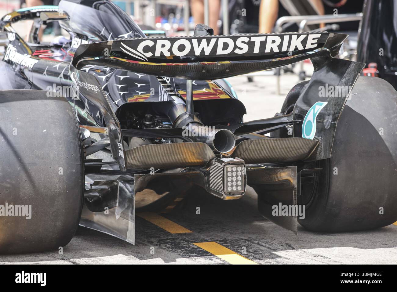 Mercedes AMG F1 Team W16, mechanical detail rear wing and difuser ...