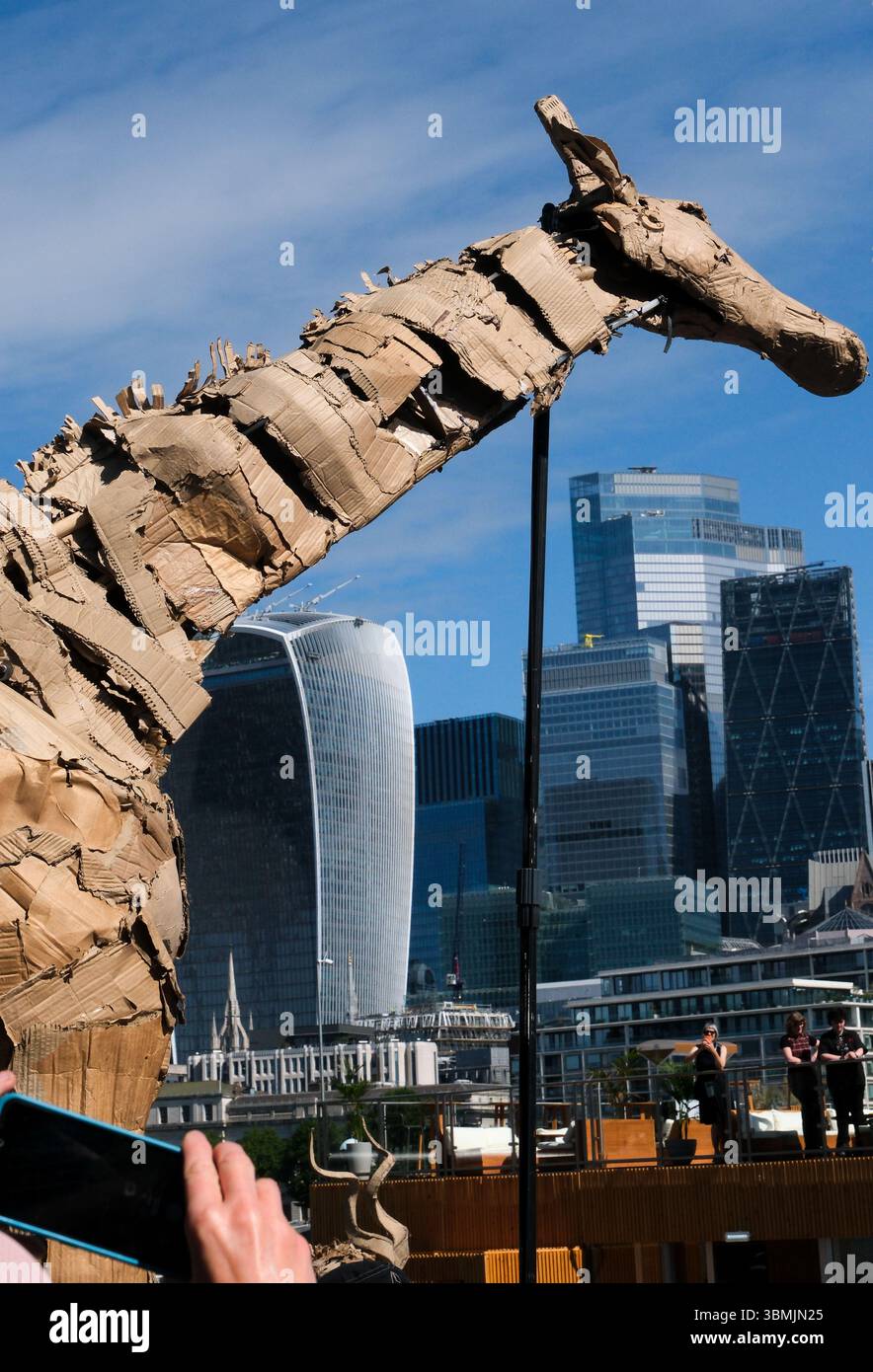 London, UK. 27th Jun 2025. THE HERDS puppets, a public art and climate ...