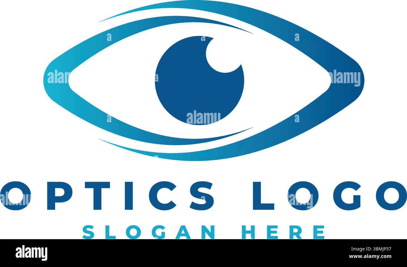 Modern Eye Optics Logo Vision - Creative Healthcare and Optical Business Icon Design Stock ...
