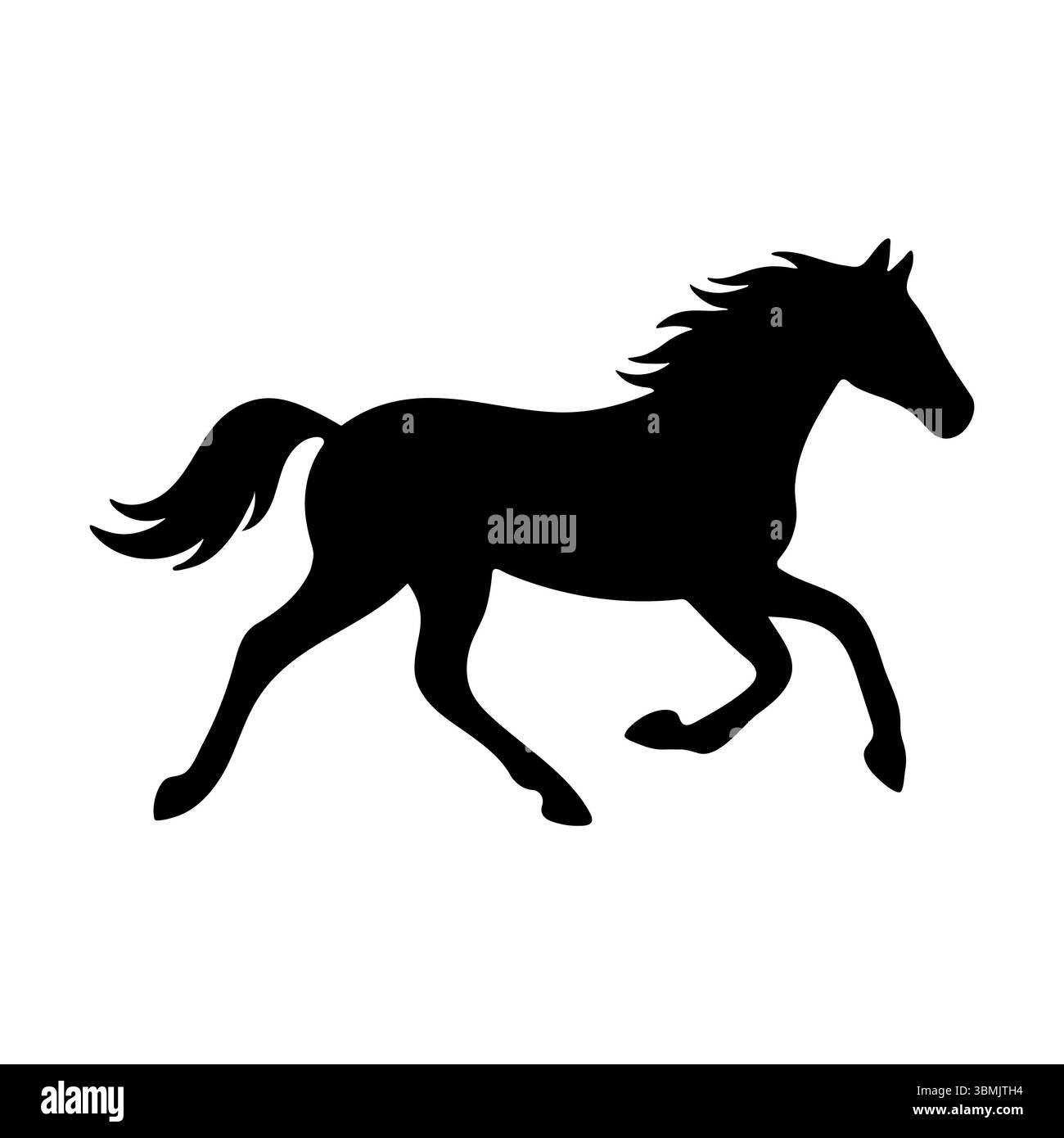 Silhouette horse vector Stock Vector Images - Alamy