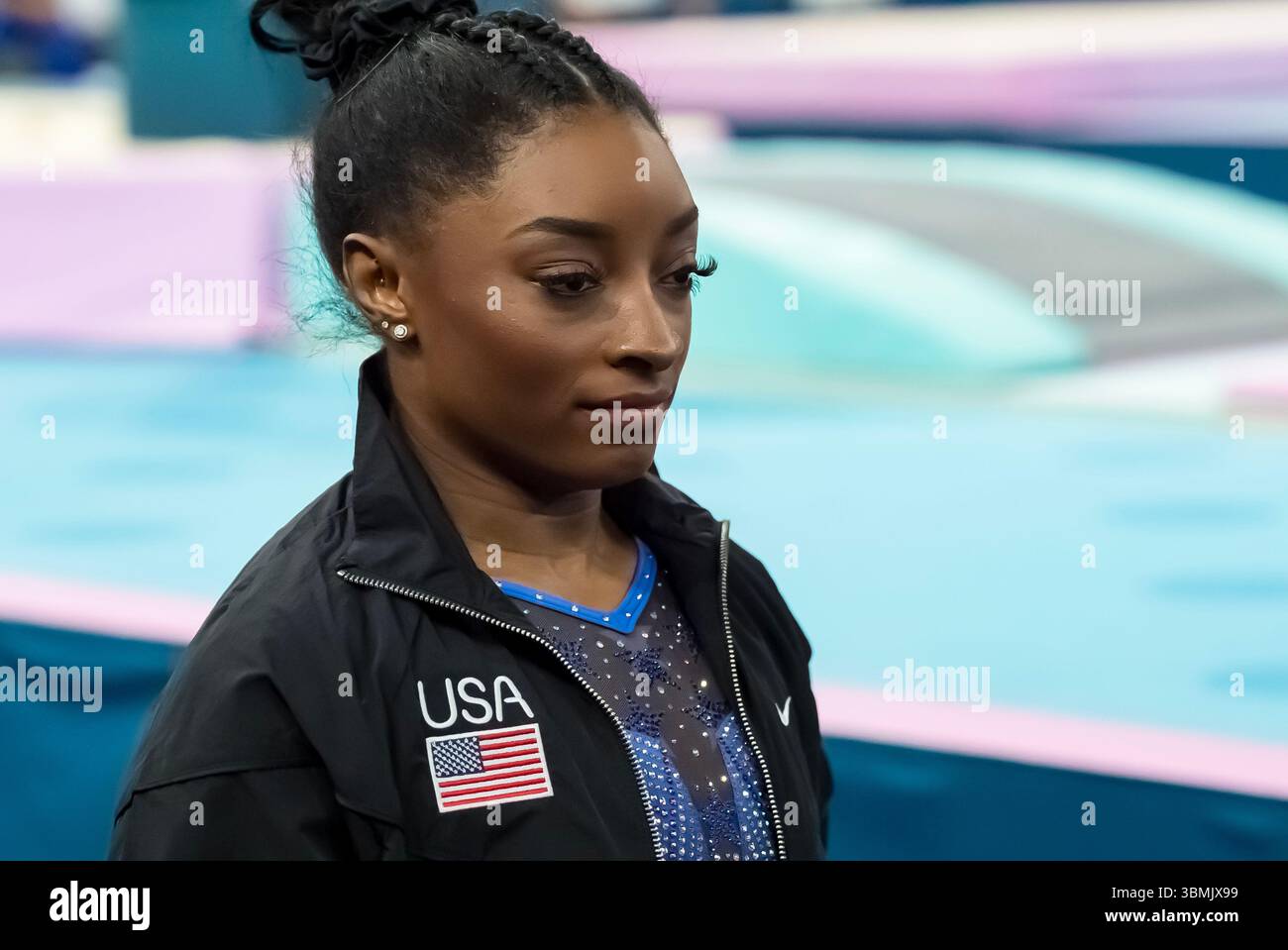 SIMONE BILES (USA) of the United States, competes in the Women's All ...