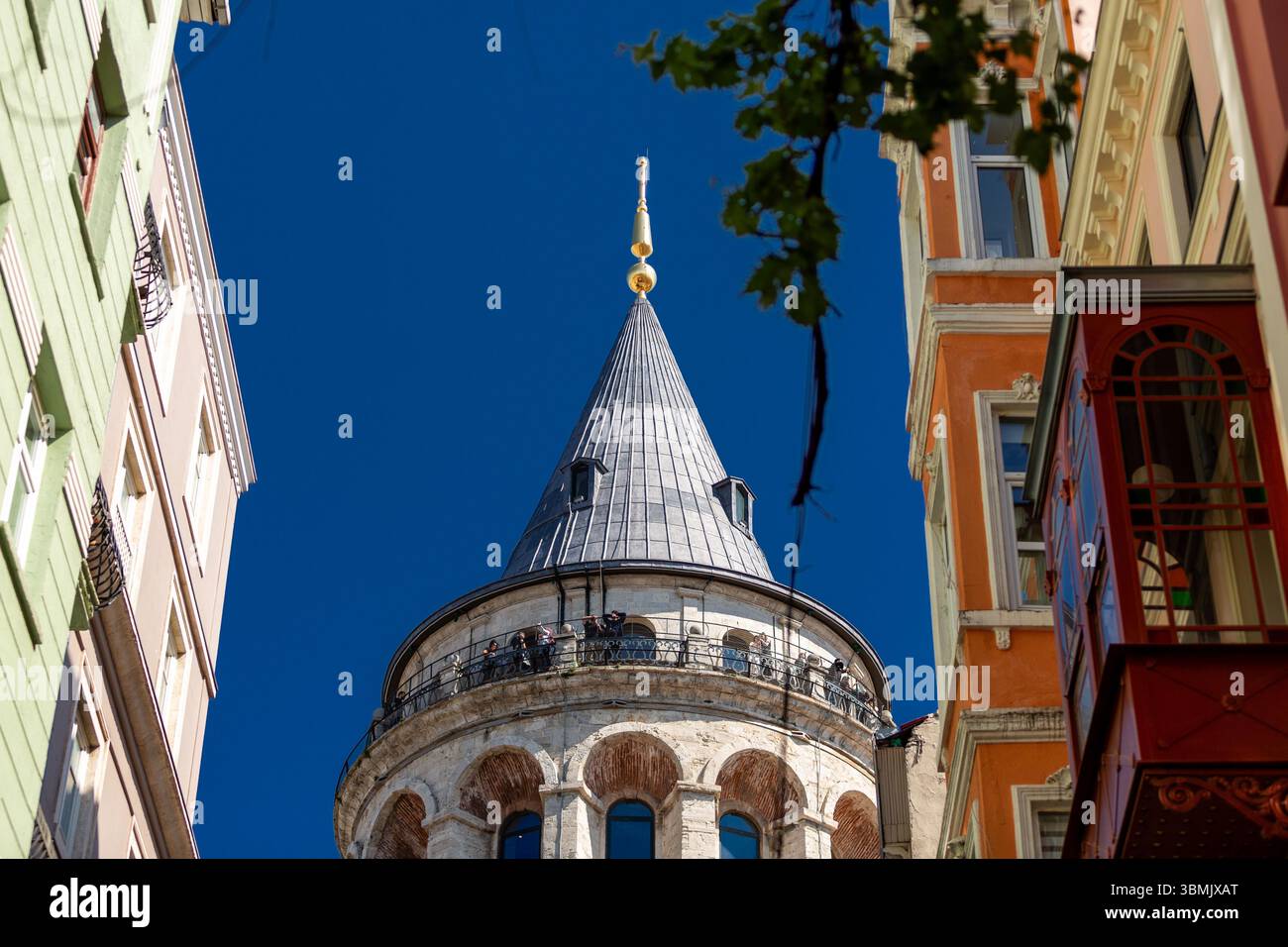 Istanbul, Turkiye - MAY 12, 2025: The Galata Tower is an ancient ...