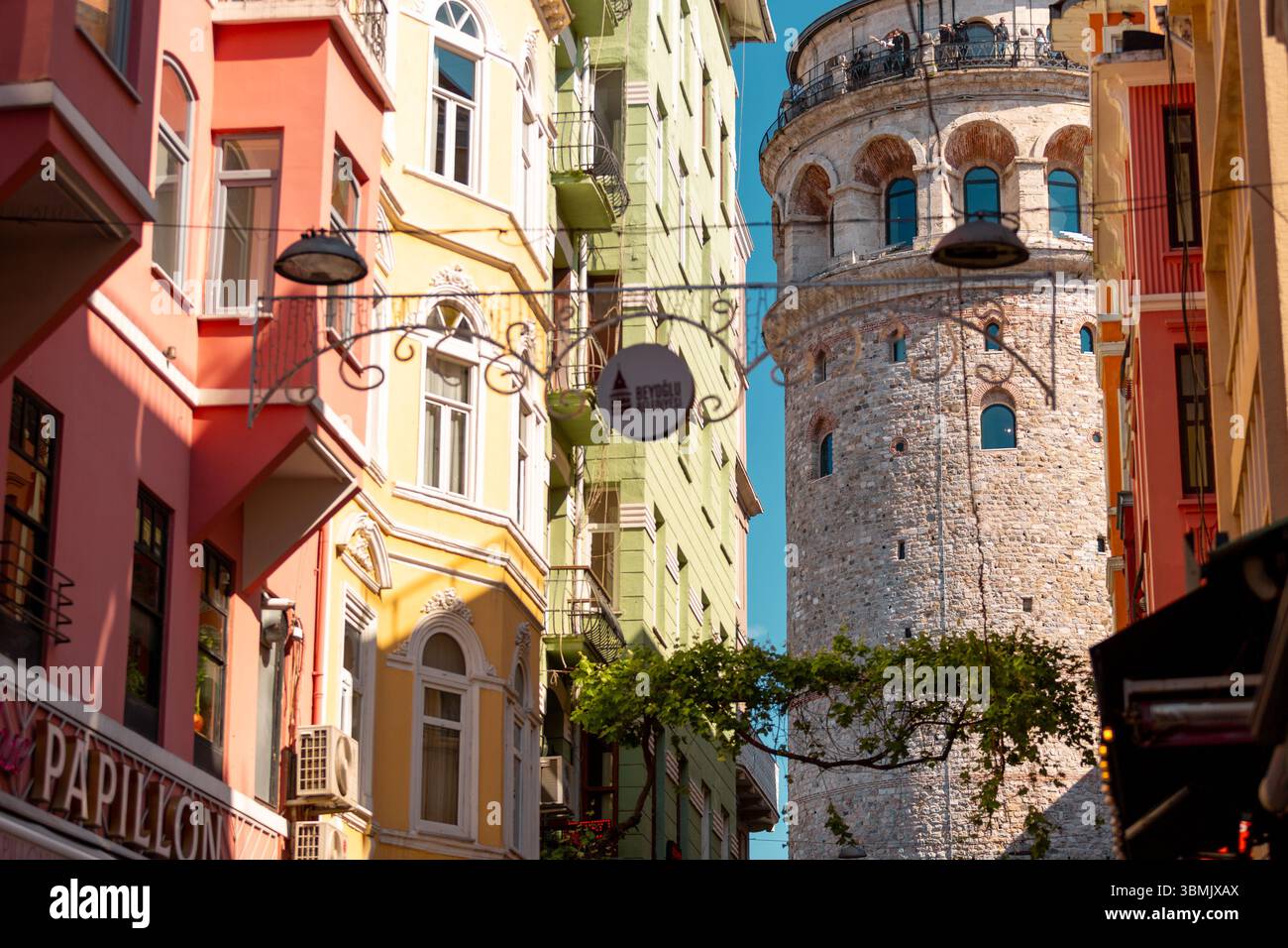 Istanbul, Turkiye - MAY 12, 2025: The Galata Tower is an ancient ...