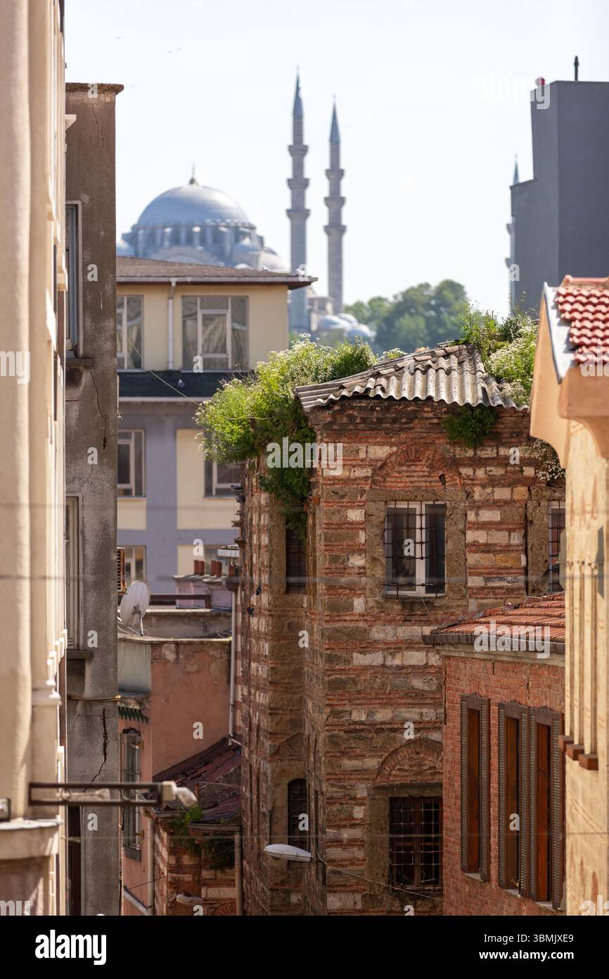 View from Beyoglu streets, generic architecture in the most crowded and ...