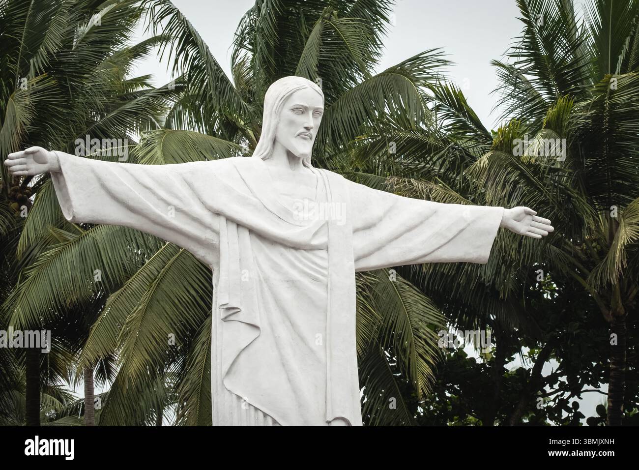 The Christ the Redeemer statue by the Church of St Antony Siolim Goa ...