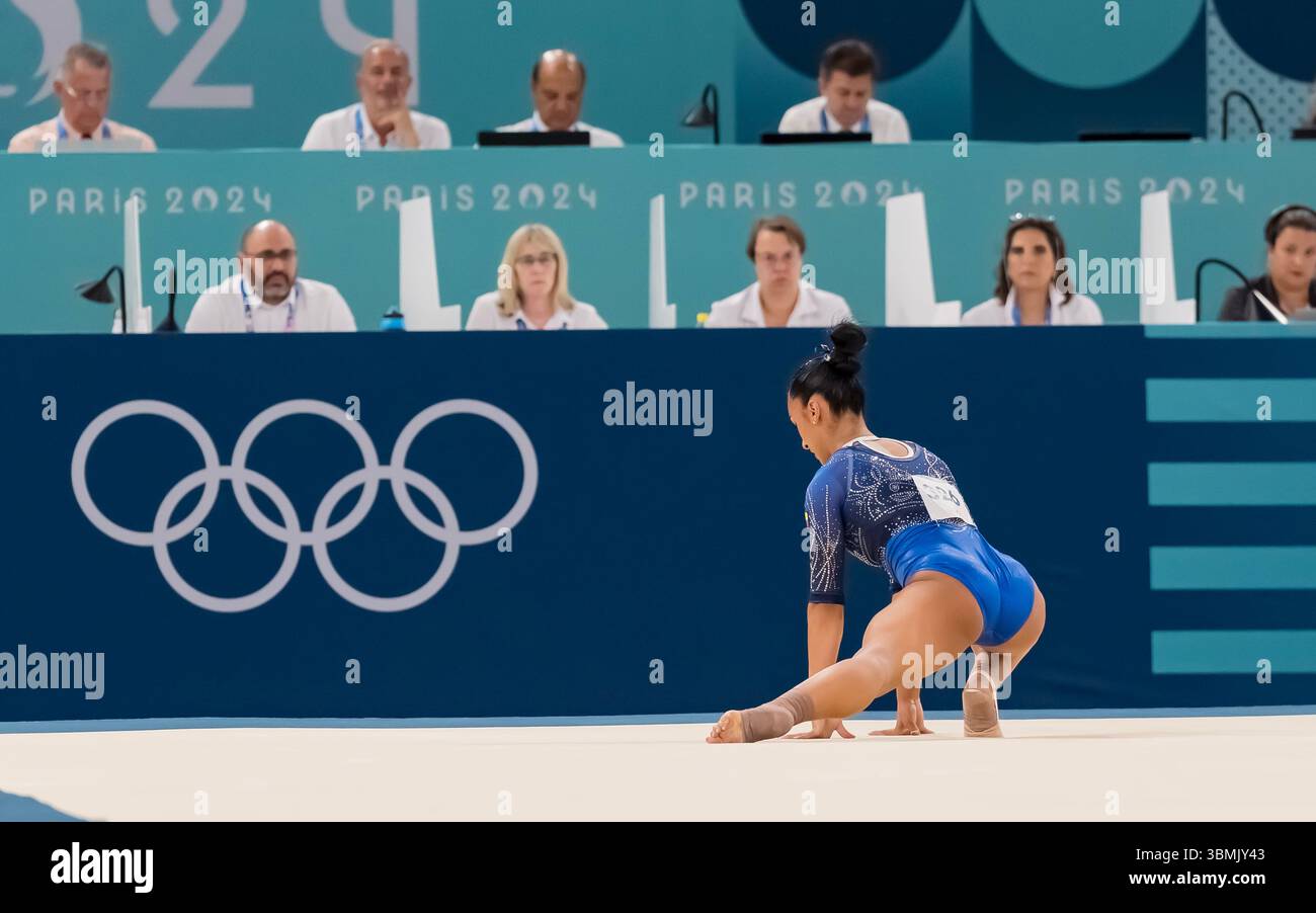 LUISA BLANCO (COL) of Colombia, competes in the Artistic Gymnastics ...