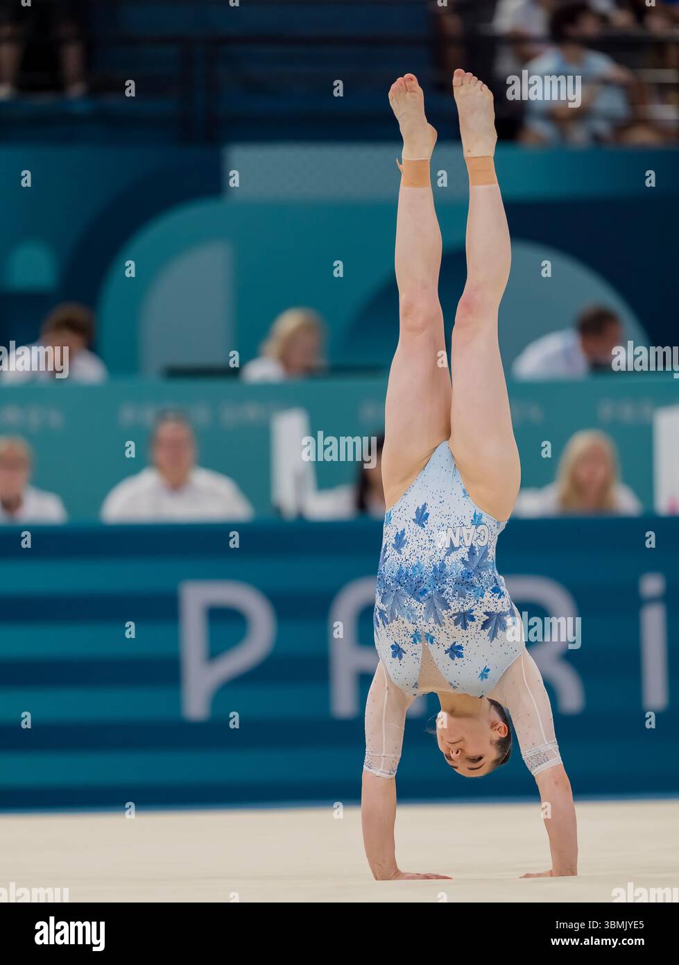 AVA STEWART (CAN) of Canada, competes in the Artistic Gymnastics Women ...