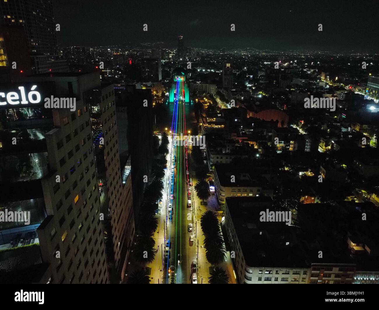 Rainbow-Colored Lasers, Projected to the Sky For Pride Celebrations ...