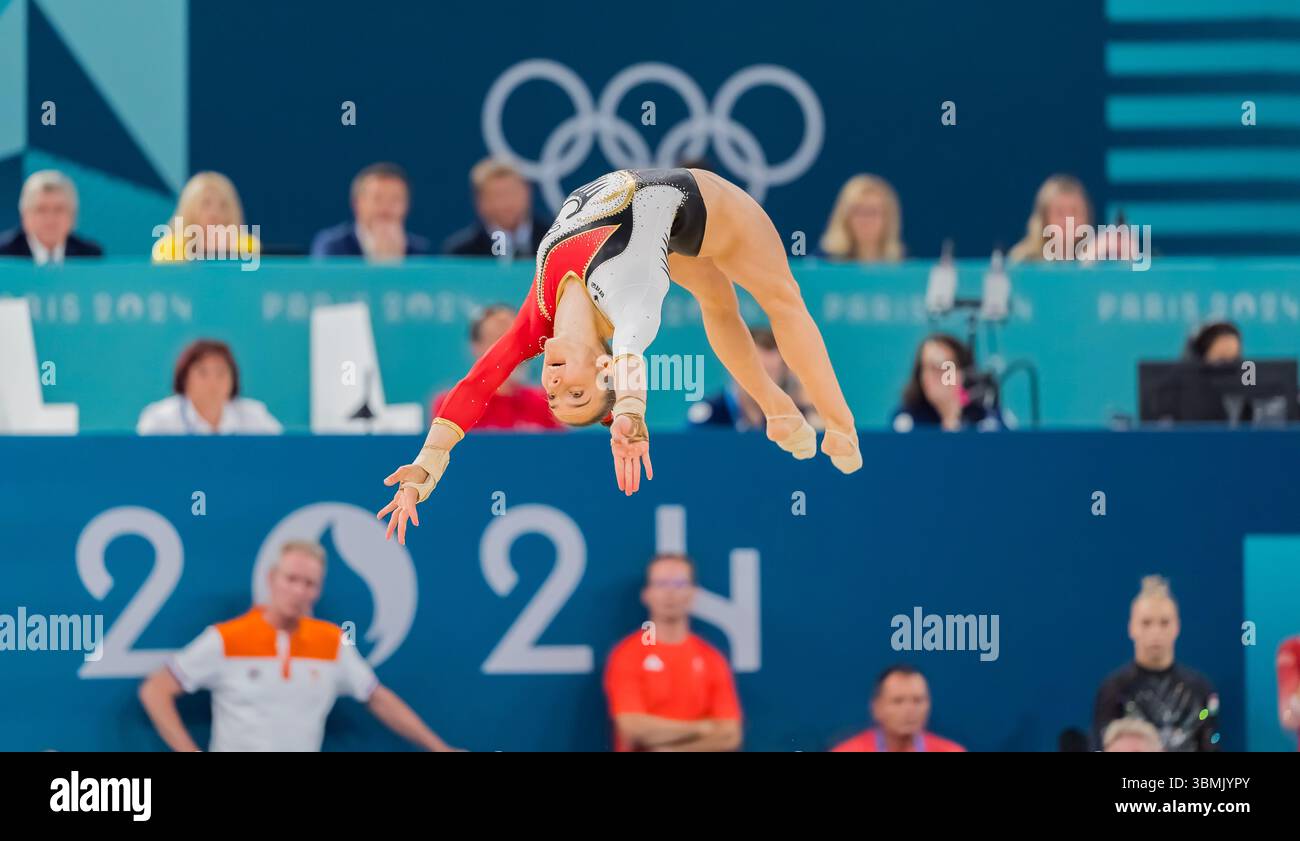 HELEN KEVRIC (GER) of Germany, competes in the Artistic Gymnastics ...