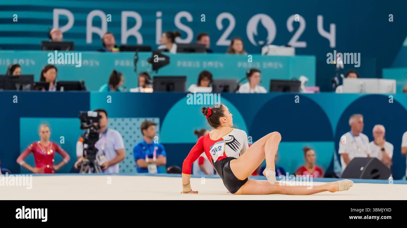HELEN KEVRIC (GER) of Germany, competes in the Artistic Gymnastics ...