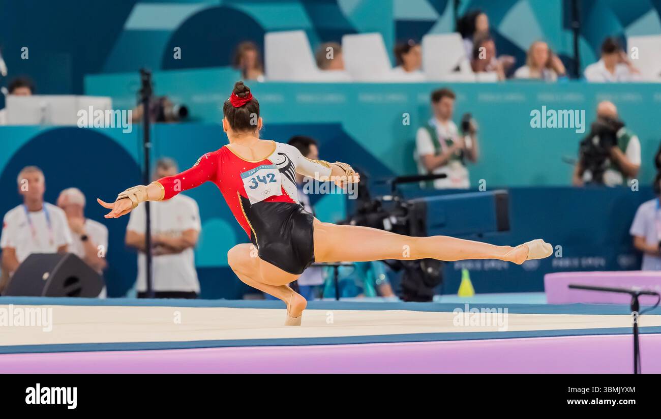 HELEN KEVRIC (GER) of Germany, competes in the Artistic Gymnastics ...