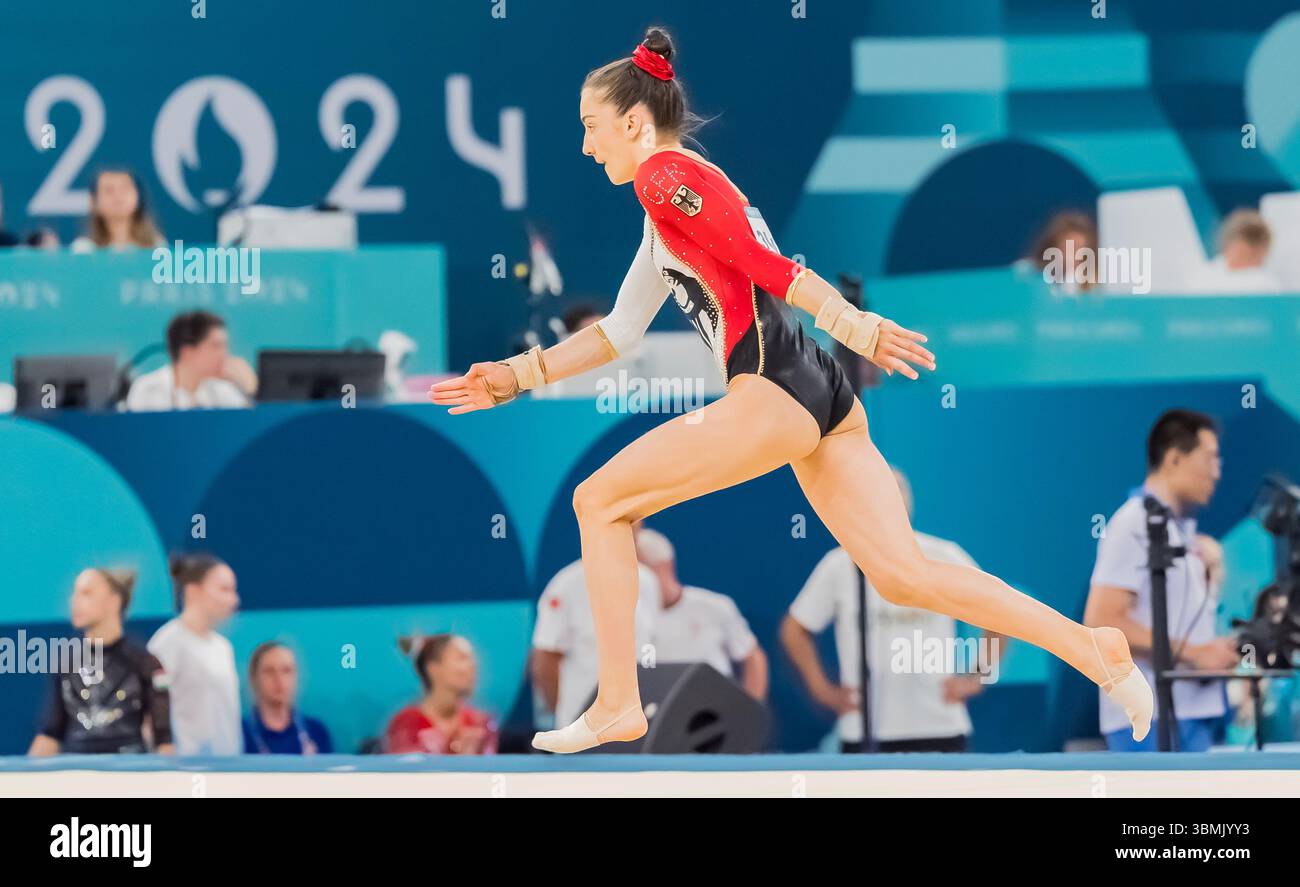 HELEN KEVRIC (GER) of Germany, competes in the Artistic Gymnastics ...