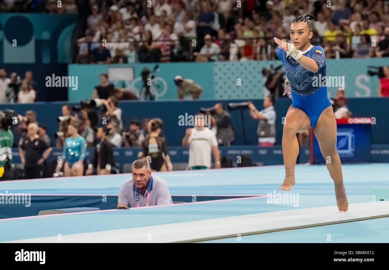 LUISA BLANCO (COL) of Colombia, competes in the Artistic Gymnastics ...