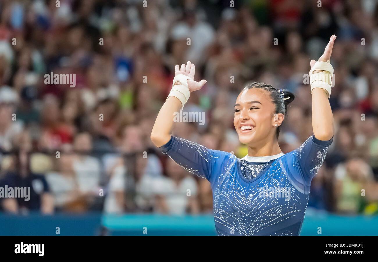 LUISA BLANCO (COL) of Colombia, competes in the Artistic Gymnastics ...