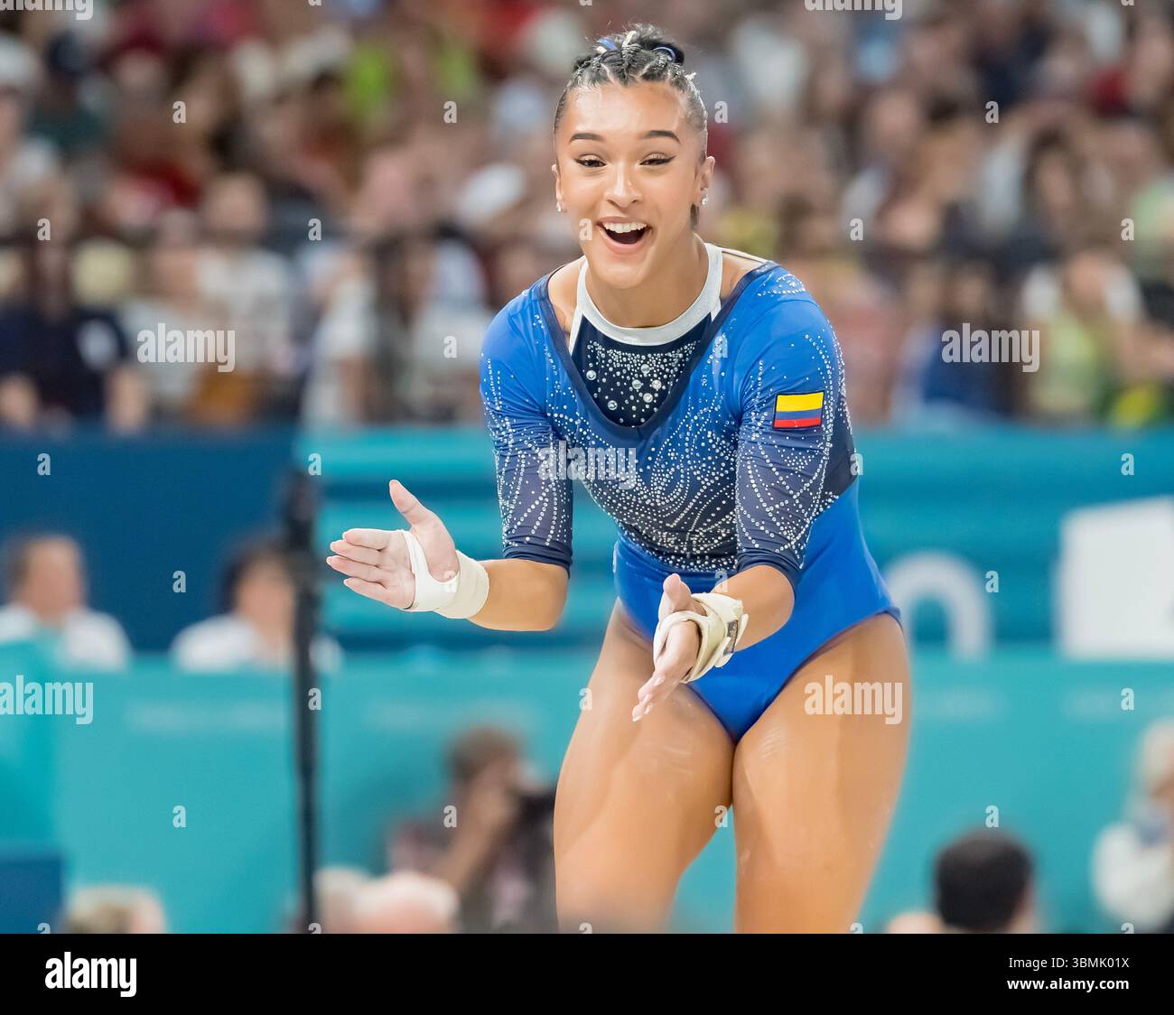 LUISA BLANCO (COL) of Colombia, competes in the Artistic Gymnastics ...