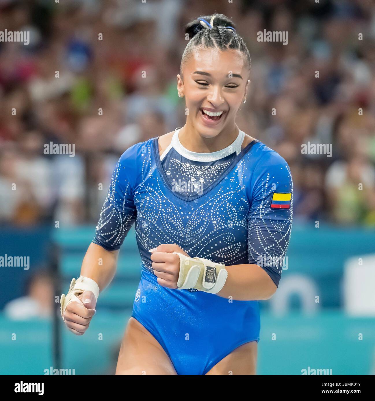 LUISA BLANCO (COL) of Colombia, competes in the Artistic Gymnastics ...