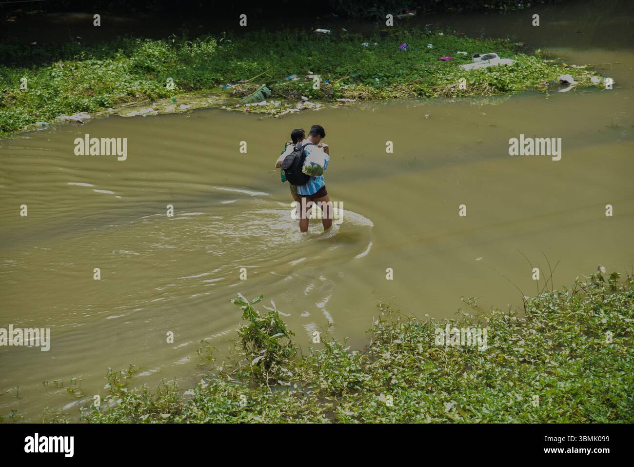 Kolkata, West Bengal, India. 26th June, 2025. The view of the flooded ...